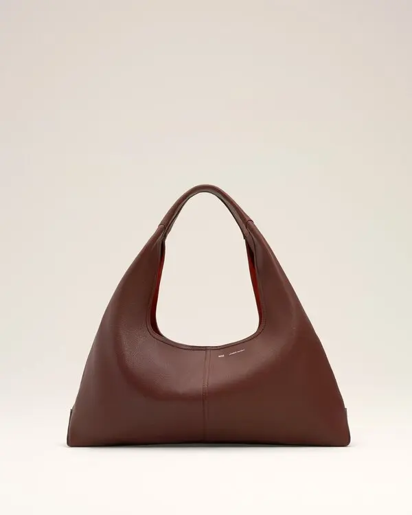Ami Soft Leather Etienne Shoulder Bag - Cherry