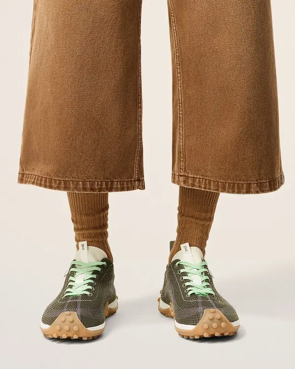 AMI Paris Mesh Mirage Sneakers - Bronze