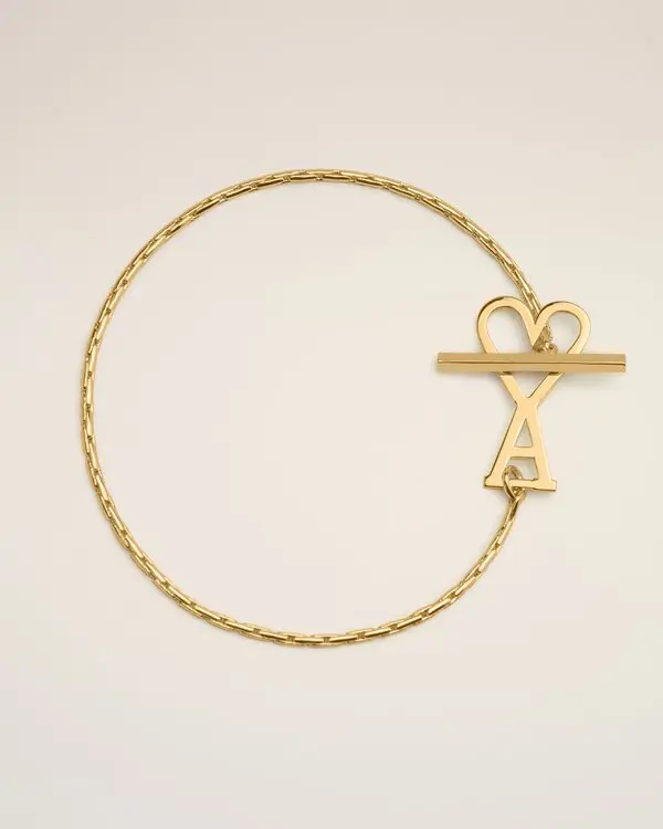 AMI Paris Brass Chain Bracelet - Gold