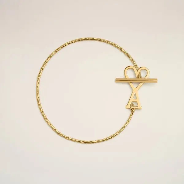 AMI Paris Brass Chain Bracelet - Gold