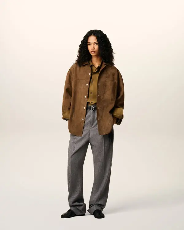 AMI Paris Goat Suede Overshirt
