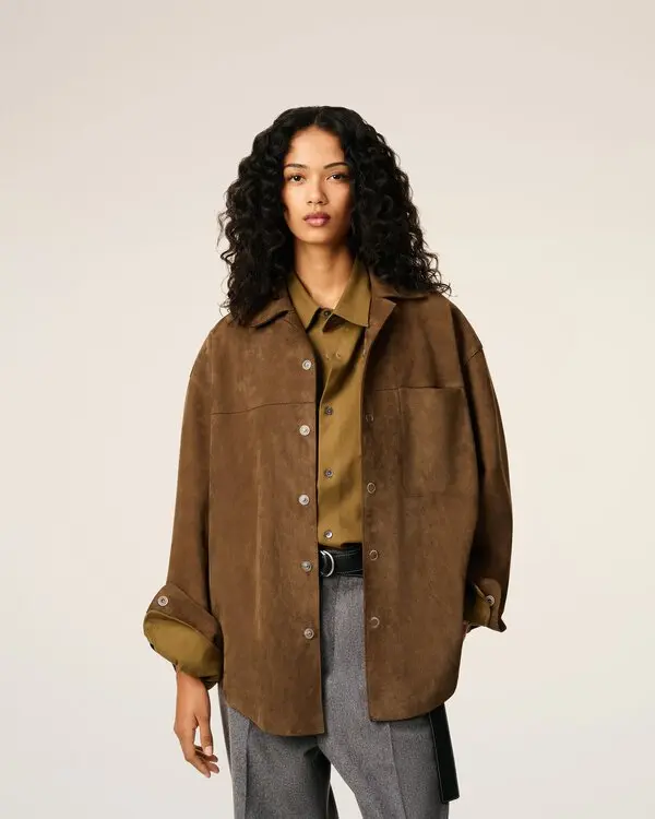 AMI Paris Goat Suede Overshirt