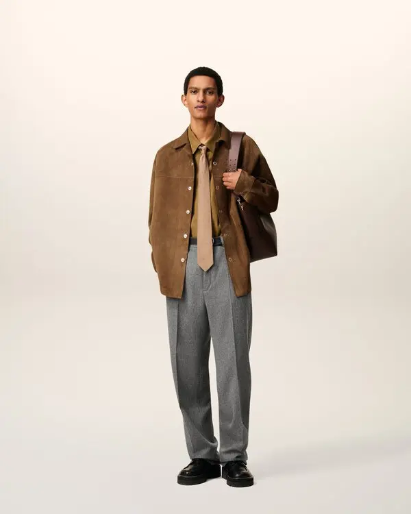 AMI Paris Goat Suede Overshirt