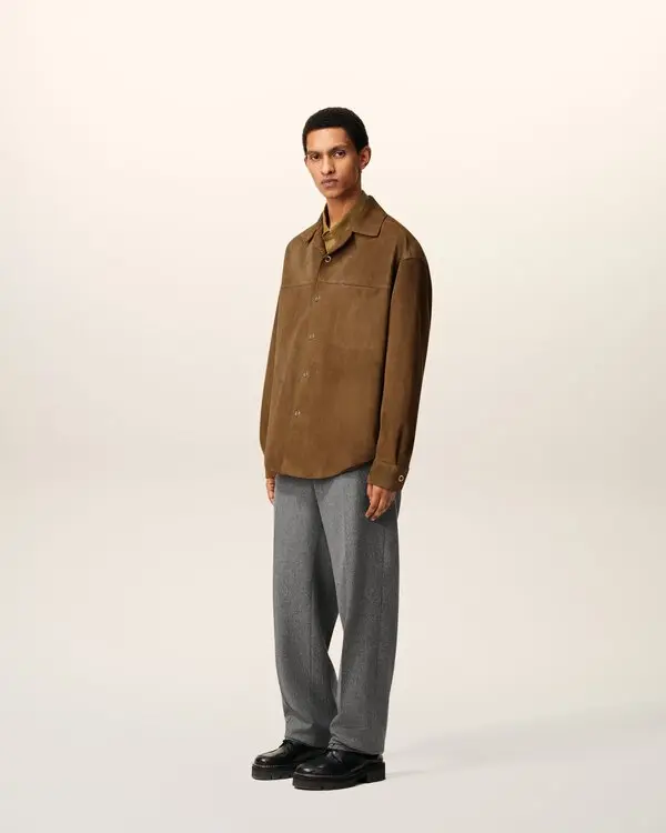 AMI Paris Goat Suede Overshirt