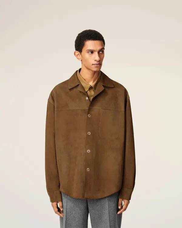 AMI Paris Goat Suede Overshirt