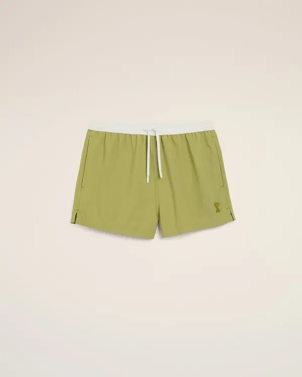 Ami Short Swimshorts - Matcha/white Cream