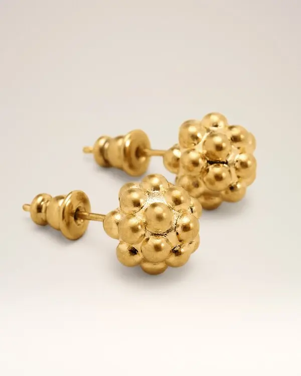 AMI Paris Plated Brass Stud Earrings