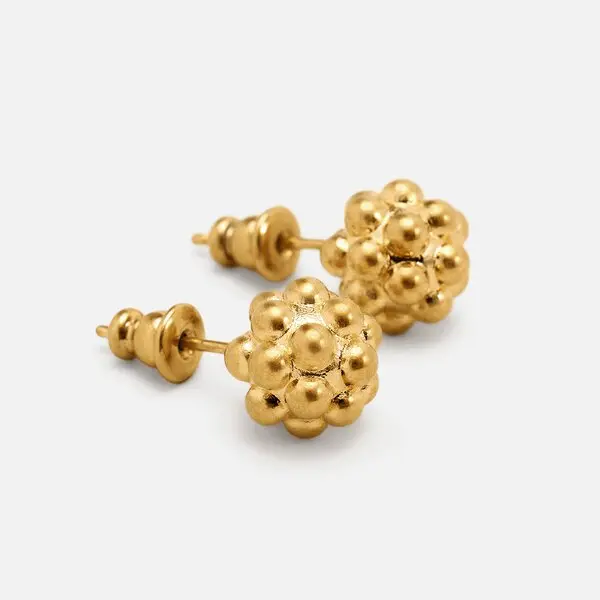 AMI Paris Plated Brass Stud Earrings