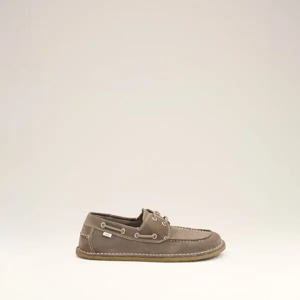 AMI Paris Suede Leather Boat Shoes