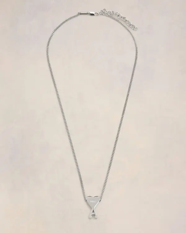 AMI Paris De Coeur Pendant Necklace - Silver