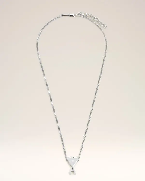 AMI Paris De Coeur Pendant Necklace - Silver