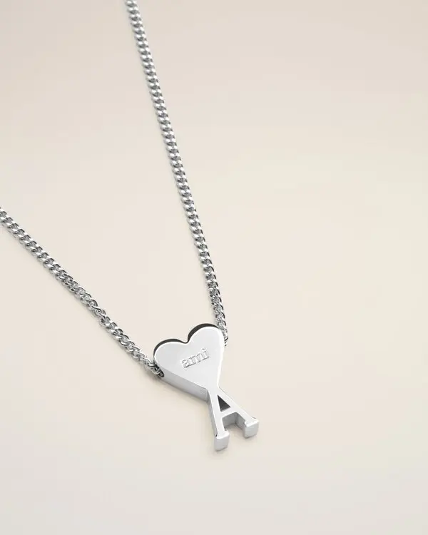 AMI Paris De Coeur Pendant Necklace - Silver