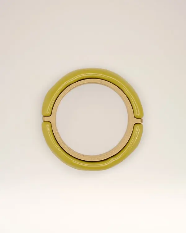 AMI Paris Lacquered Resin Hammered Ring