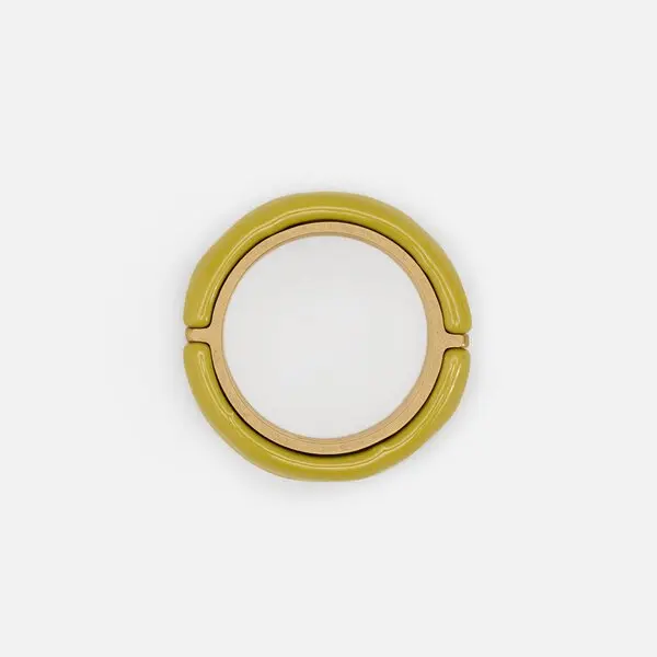 AMI Paris Lacquered Resin Hammered Ring