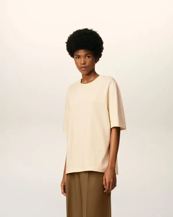 Ami De Coeur Cotton T-shirt - Ivory