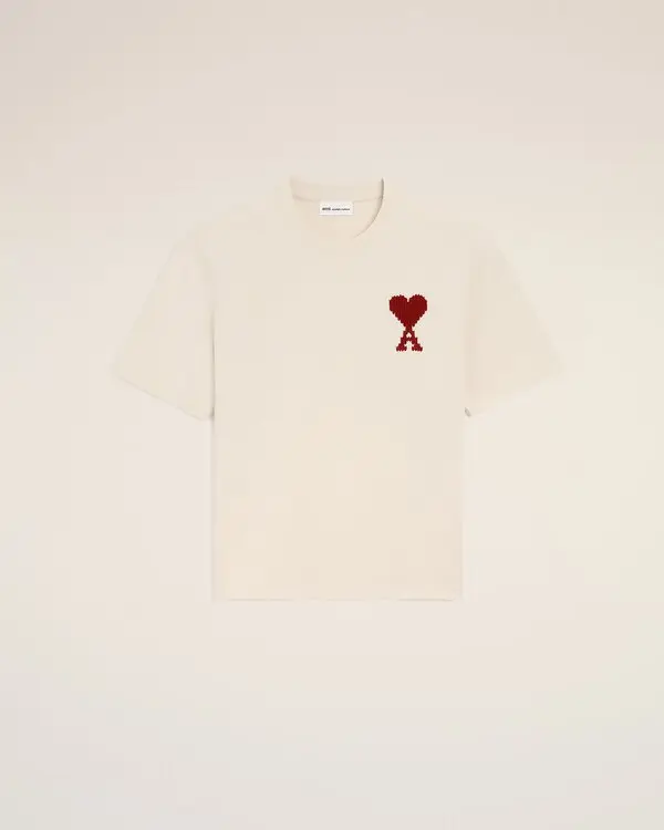 Ami De Coeur Cotton T-shirt - Moonlight / Sunset Red