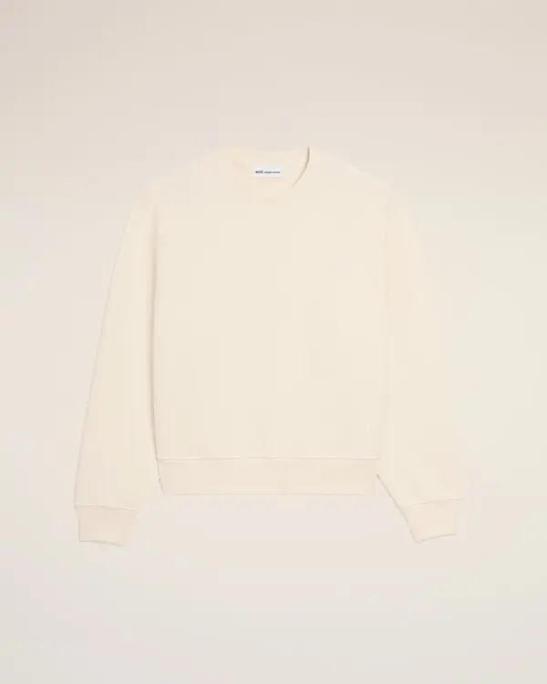 Ami Embossed De Coeur Sweatshirt - White Cream