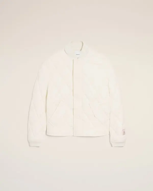 Ami White Nylon Padded Jacket