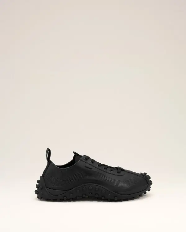 AMI Paris Cow Leather Mirage Sneakers - Black