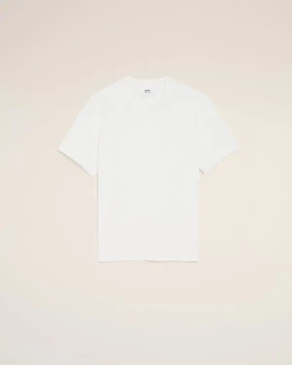 Ami Organic Cotton De Coeur T-shirt - White
