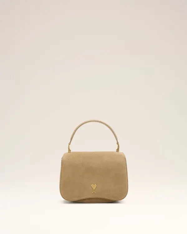 AMI Paris Top Handle Paris Bag - Honey