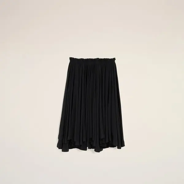 AMI Paris Blended Silk Midi Corolla Skirt