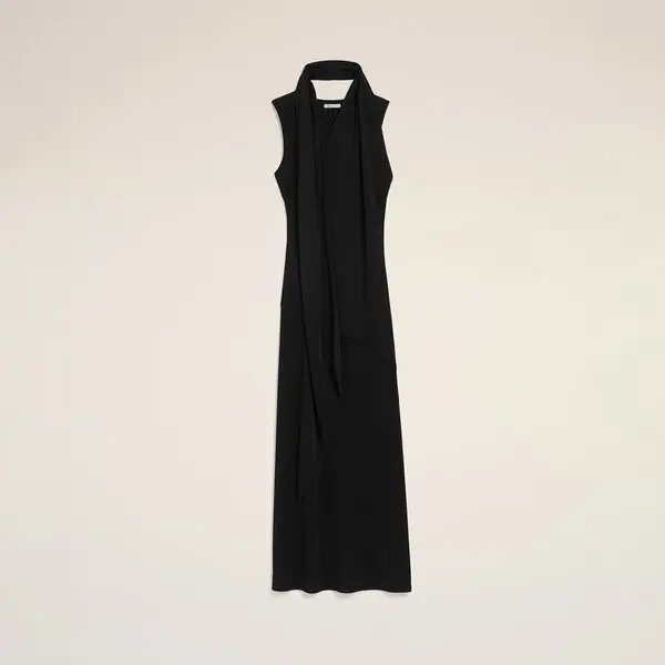 AMI Paris Jersey Maxi Lavalliere Dress