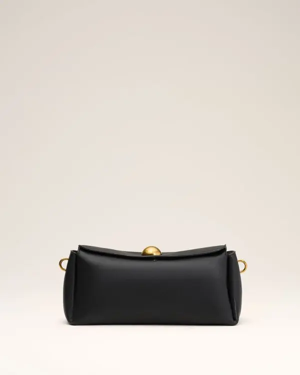 AMI Paris Cow Leather Carrousel Bag - Black