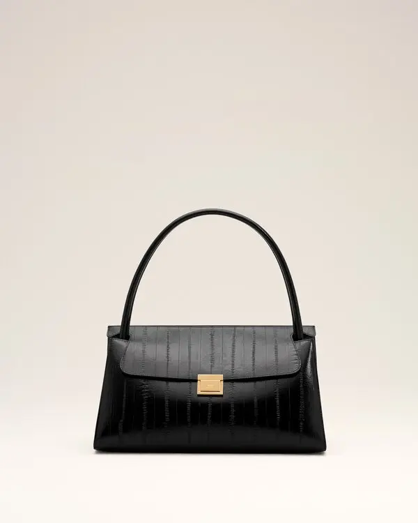 AMI Paris Cow Leather Mimi Bag - Black