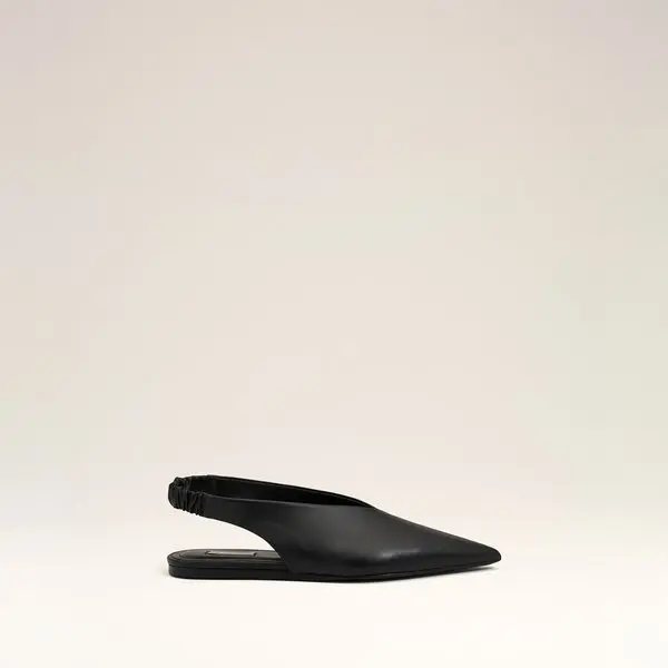 AMI Paris Lamb Leather Pointed Toe Slingbacks