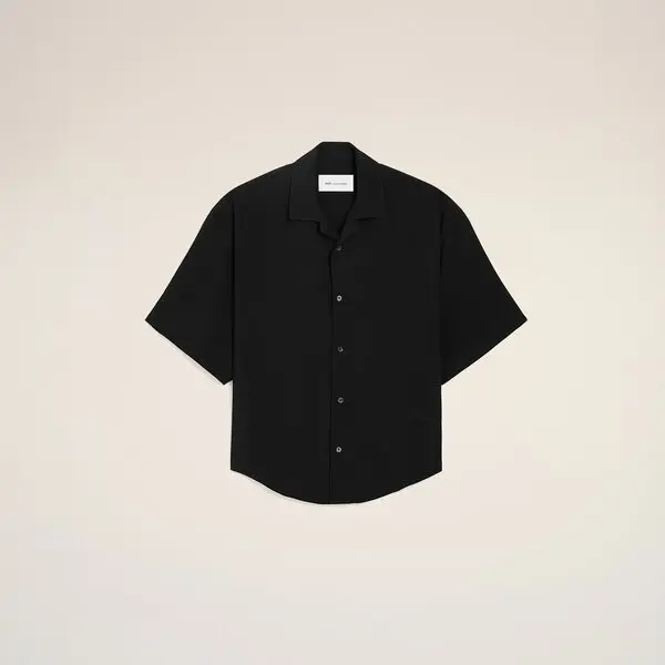 AMI Paris Short Sleeve Embroidered Boxy Shirt