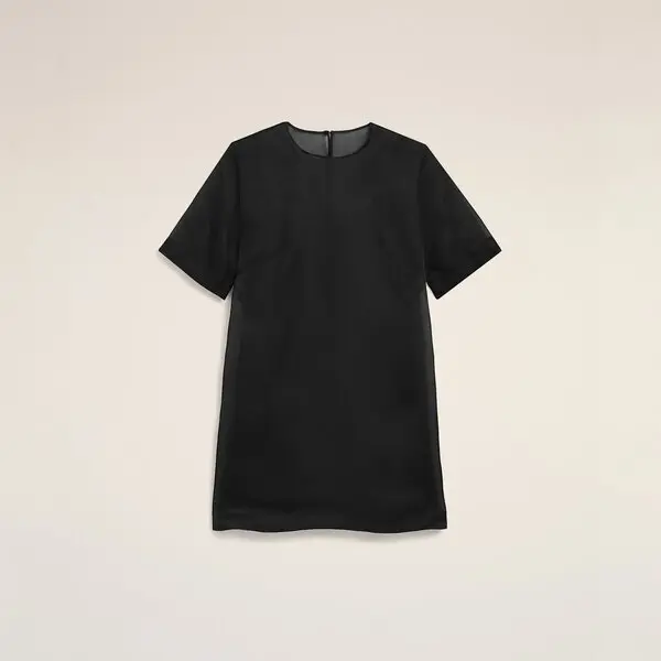 AMI Paris Silk Mini Trapeze Dress