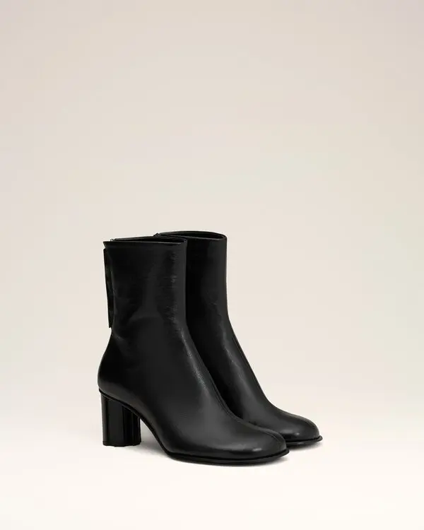 AMI Paris Anatomical Toe Piano Heel Ankle Boots