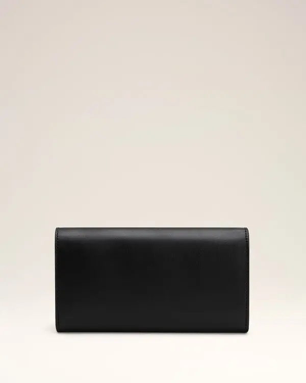 AMI Paris Smooth Leather Carrousel Continental Wallet - Black