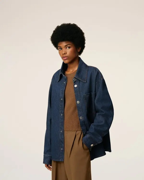 AMI Paris Denim Overshirt - Indigo