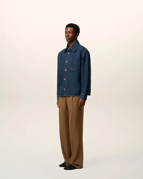 AMI Paris Denim Overshirt - Indigo
