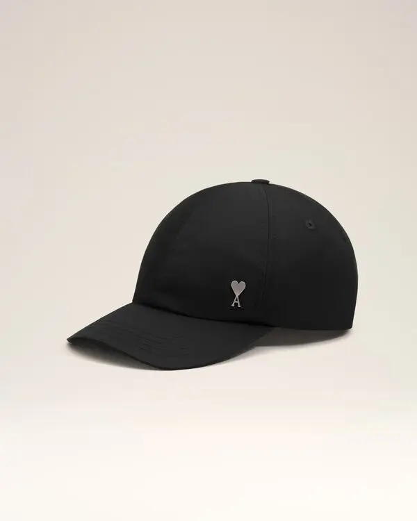 AMI Paris Nylon De Coeur Stud Cap