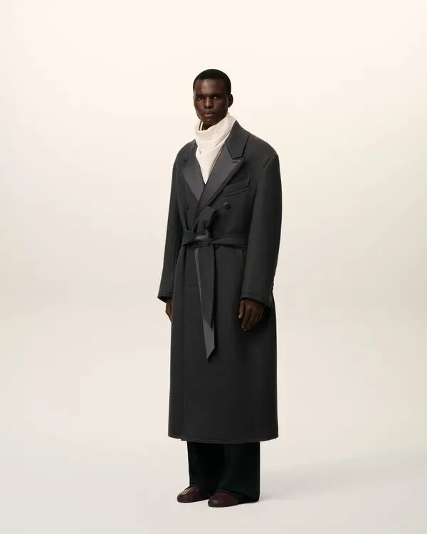 AMI Paris Double Breasted Long Coat