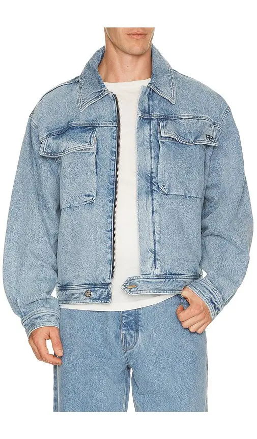 Filling Pieces Denim Trucker Jacket - Skyway