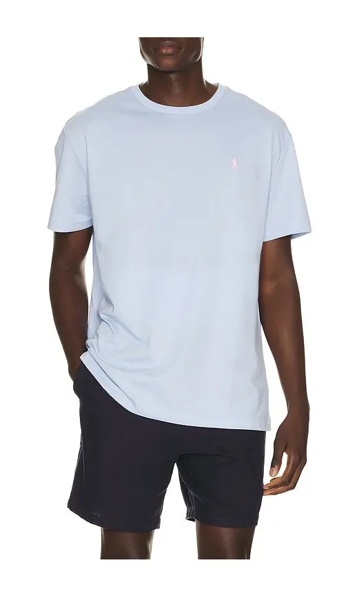 Polo Ralph Lauren Short Sleeve Crewneck T-shirt In Blue - Pebble Blue