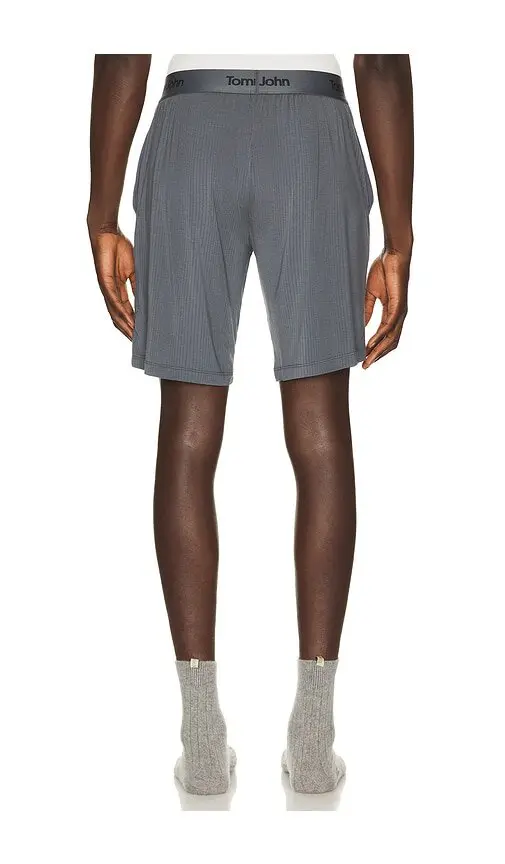 Tommy John Second Skin Luxe Rib Sleep Short In Grey