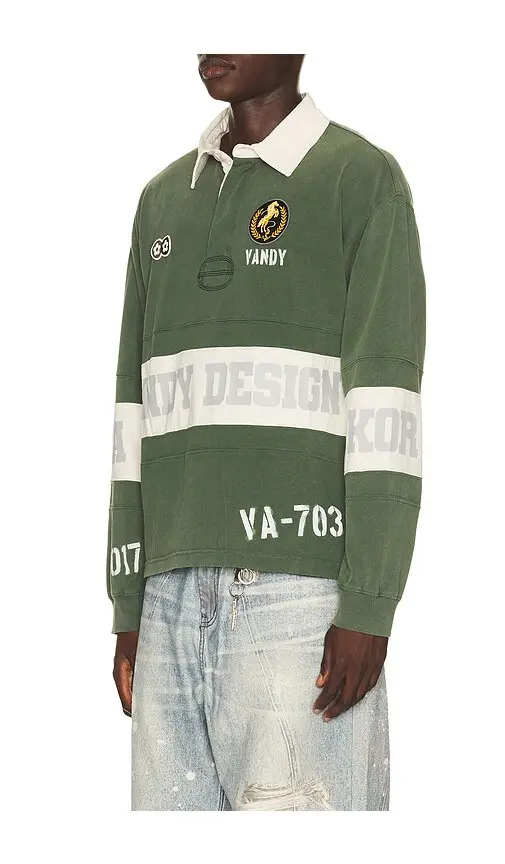 VANDYTHEPINK Washed Long Sleeve Rugby
