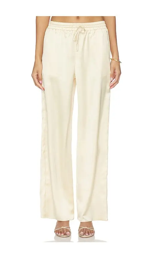 4TH & RECKLESS Bradie Satin Trouser - Solid Yellow