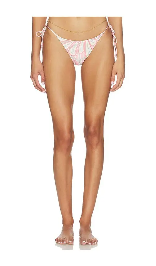 SHANI SHEMER Khloe Bikini Bottom - Pink Flower Print