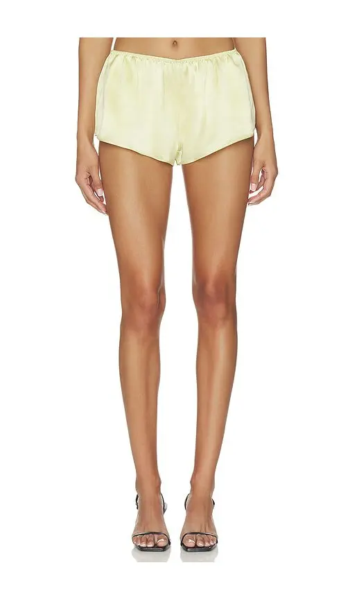 EAVES Silk Short - Pale Yellow
