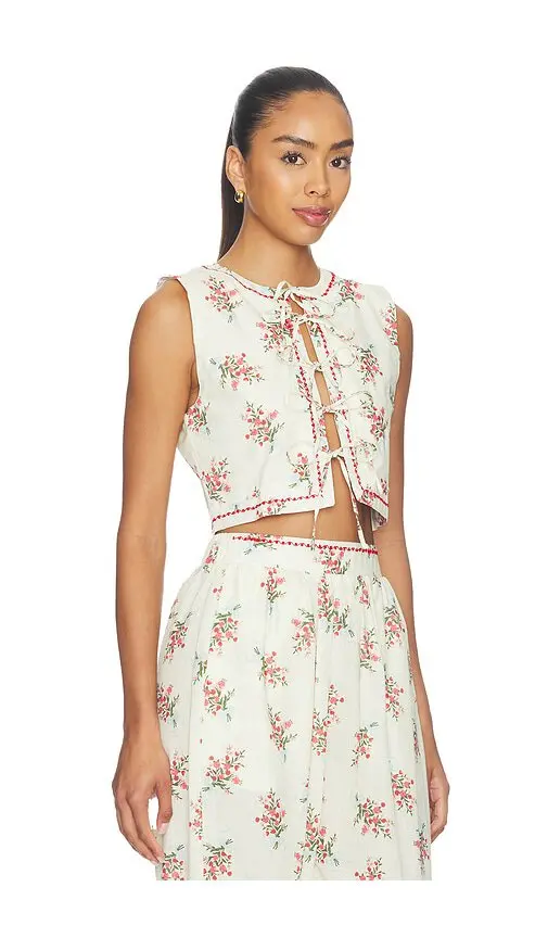 Agua Bendita Madison Cherish Top Floral Print