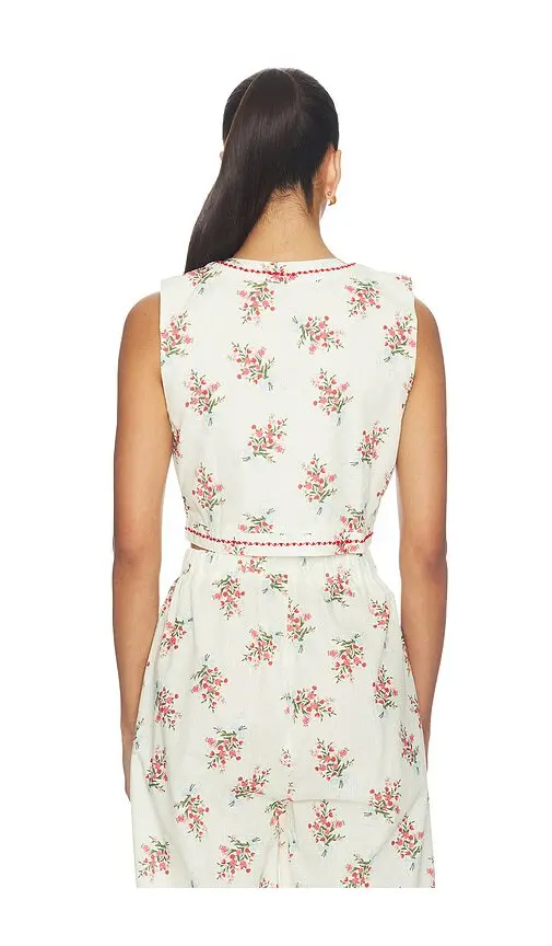 Agua Bendita Madison Cherish Top Floral Print