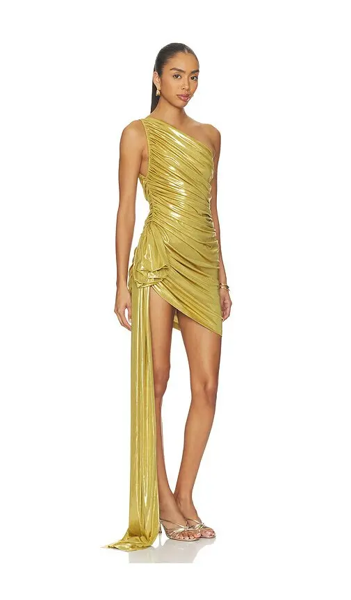 Norma Kamali Pickleball Diana Dress - Rich Gold