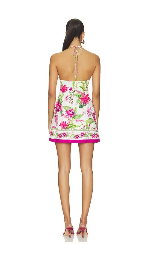 Rococo Sand Ruched Bias Mini Dress - Ivory