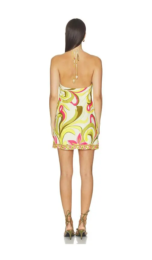 Rococo Sand Ruched Bias Mini Dress - Multi